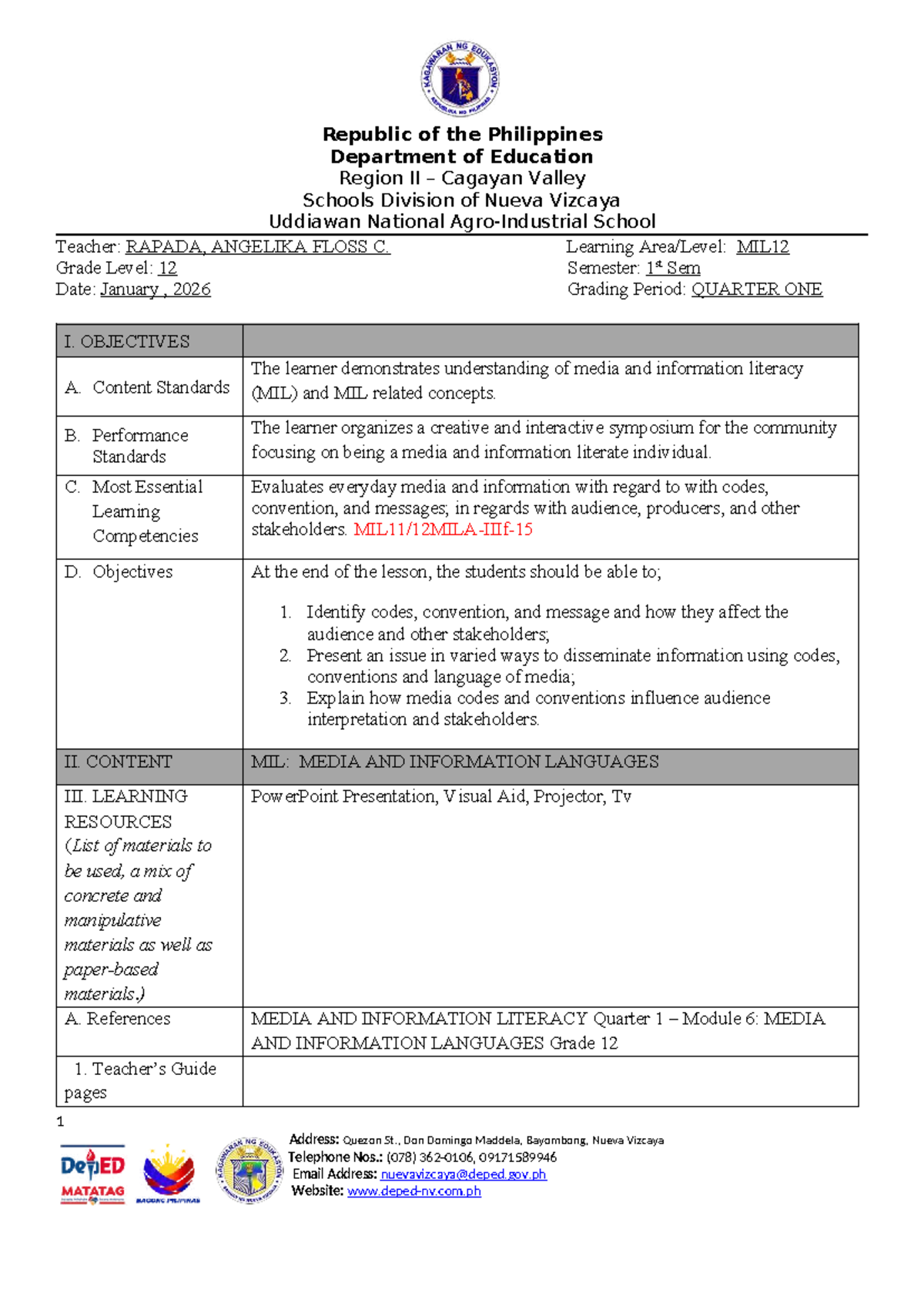 Media and Information Literacy (MIL12) - Module 6 Overview - Studocu