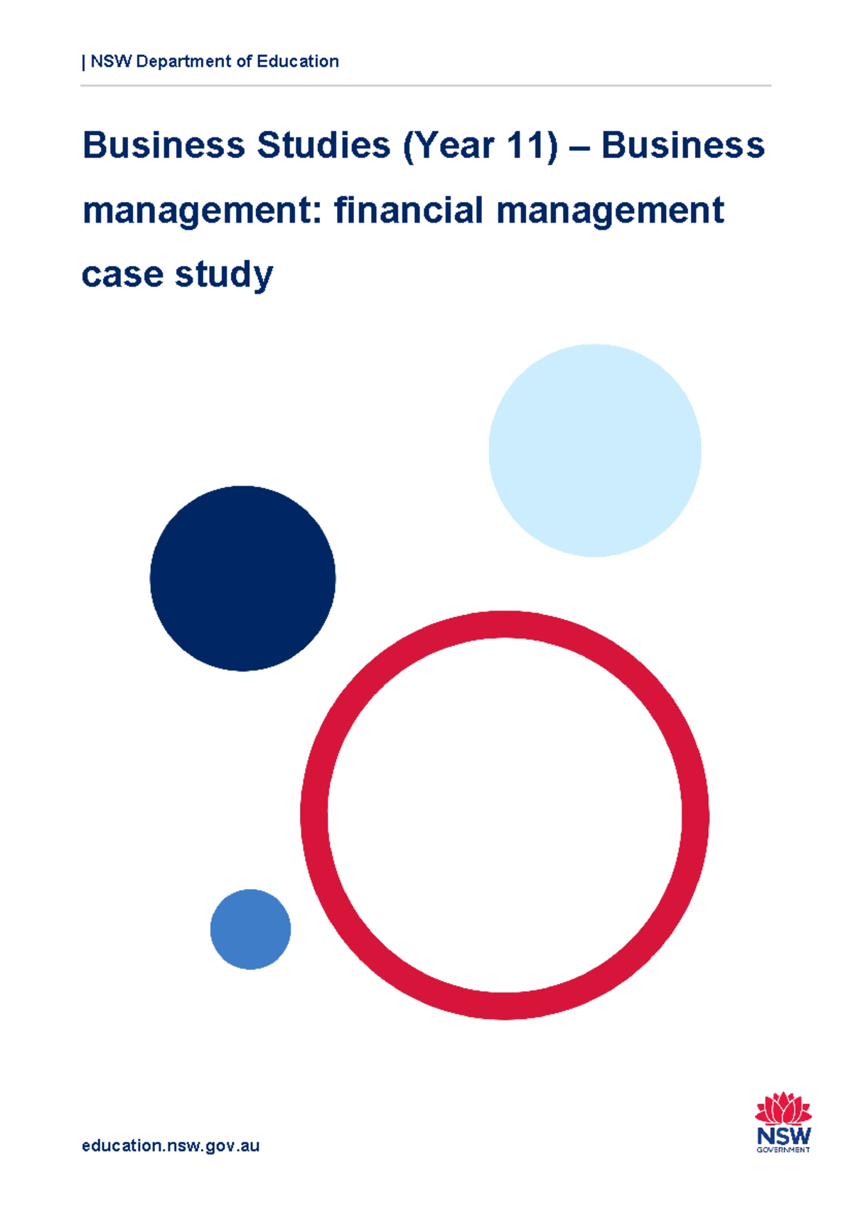 S6 Business Studies: Financial Management Case Study of Connections ...