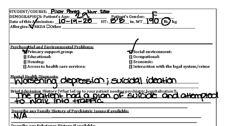 Mental Health Clinical Packet (NUR 256) - Revised Version 2 - Studocu