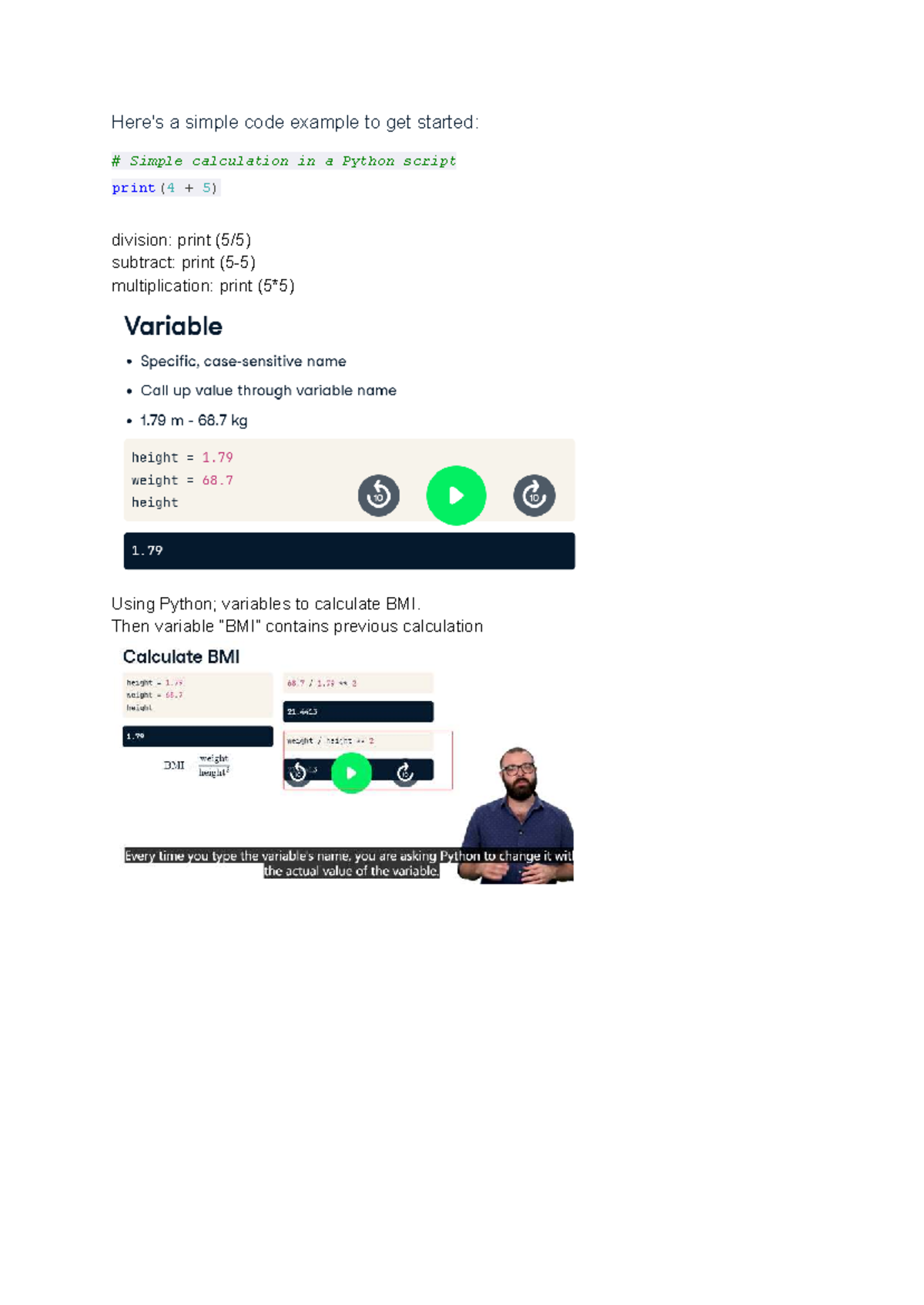 Introduction to Python: Basics of Data Types and Functions (CS101 ...