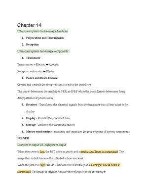 Chapter 14 - Physics Edelman Textbook - Chapter 14 Ultrasound system ...