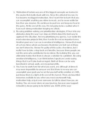 [Solved] Welcome to the Week 1 SelfReflection Assignment This is your ...