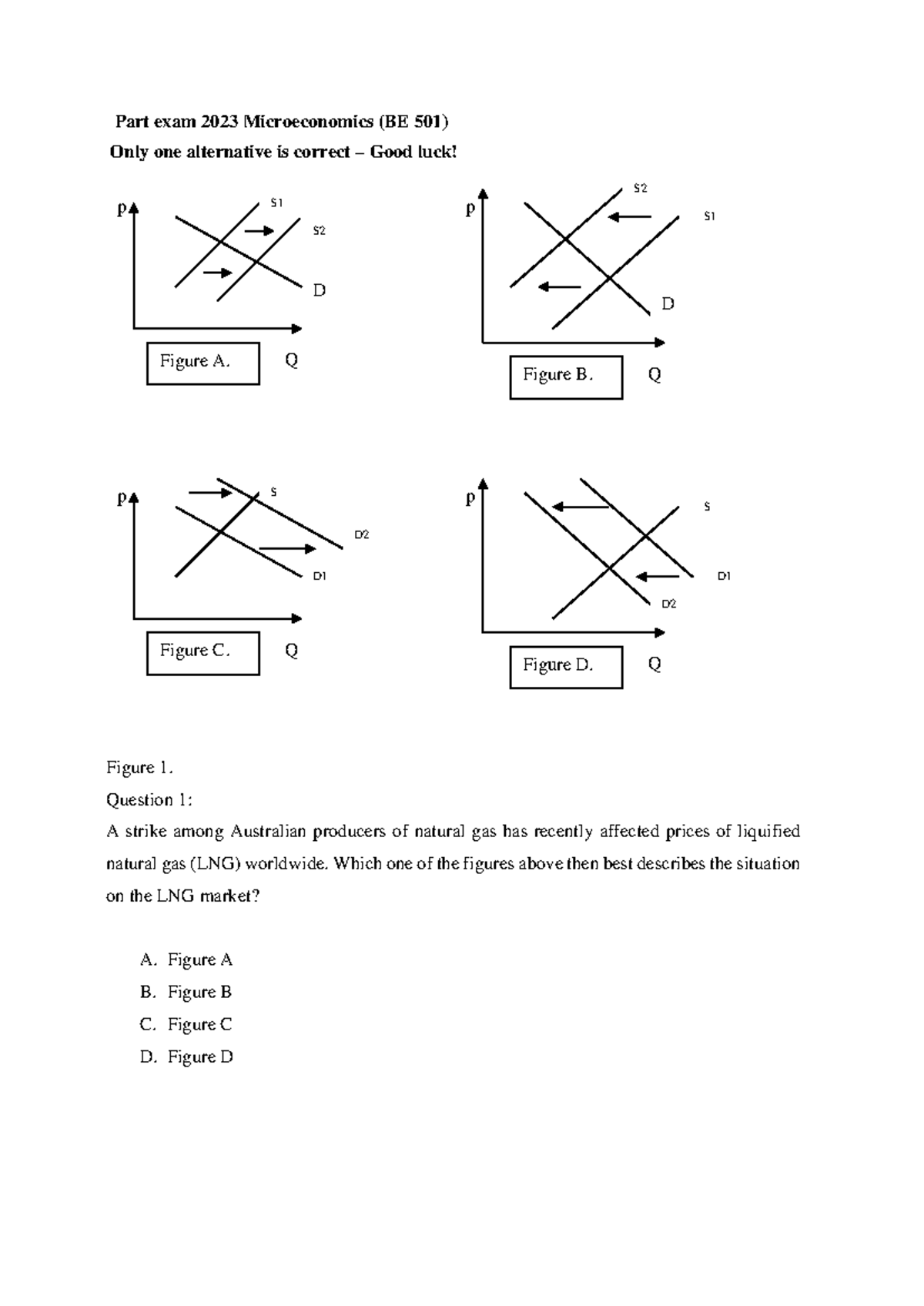 Midterm Exam 2023 Microeconomics (BE 501) Questions & Answers - Studocu