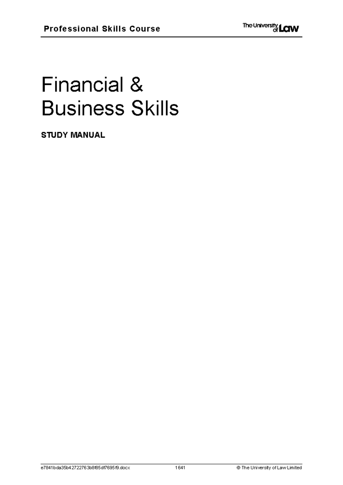 FBS Study Manual: Professional Skills Course Overview and Exam Prep ...