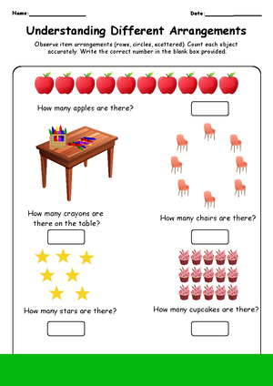 Color the Smaller Number - Kindergarten Worksheet - Look at the two ...