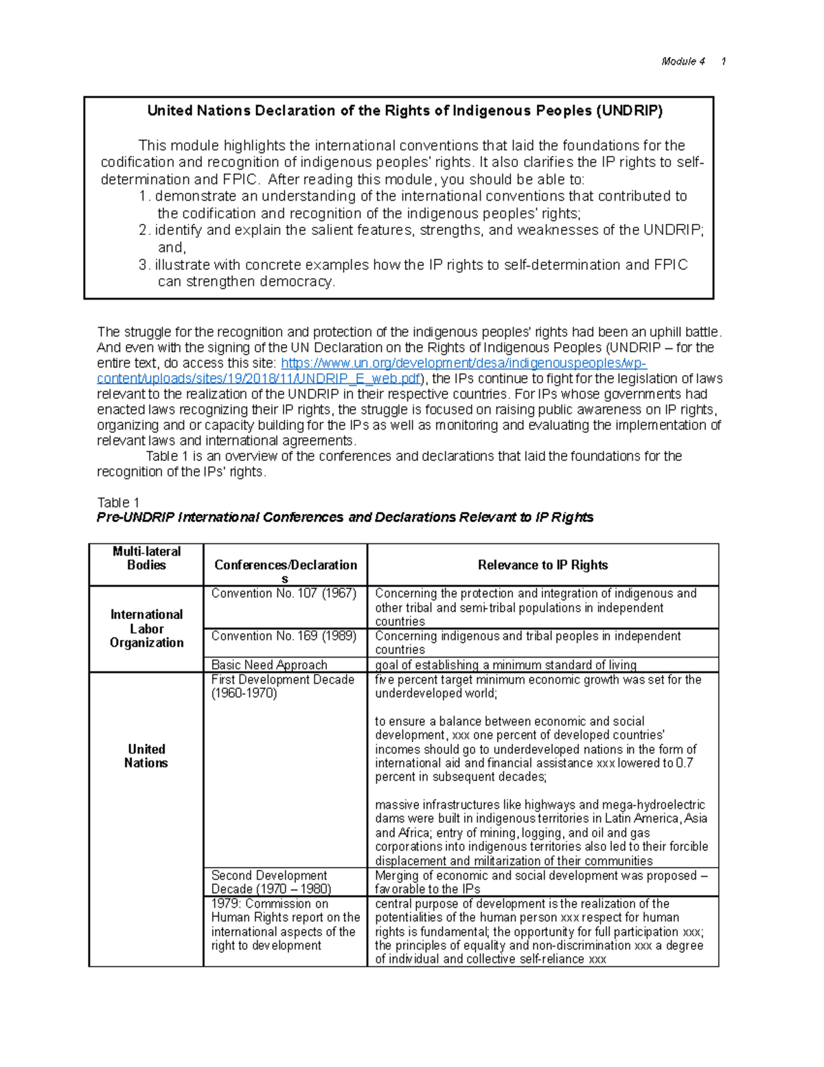 Module 4 - Undrip - SOCIAL SCIENCES - The struggle for the recognition ...