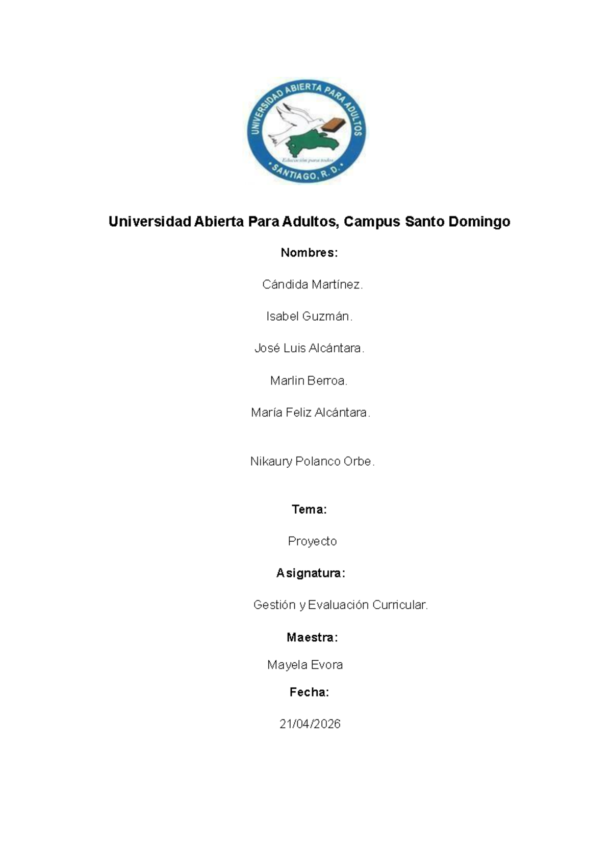 Tarea 5 portada - Liderazgo y Gestión de Equipo - Universidad Abierta ...