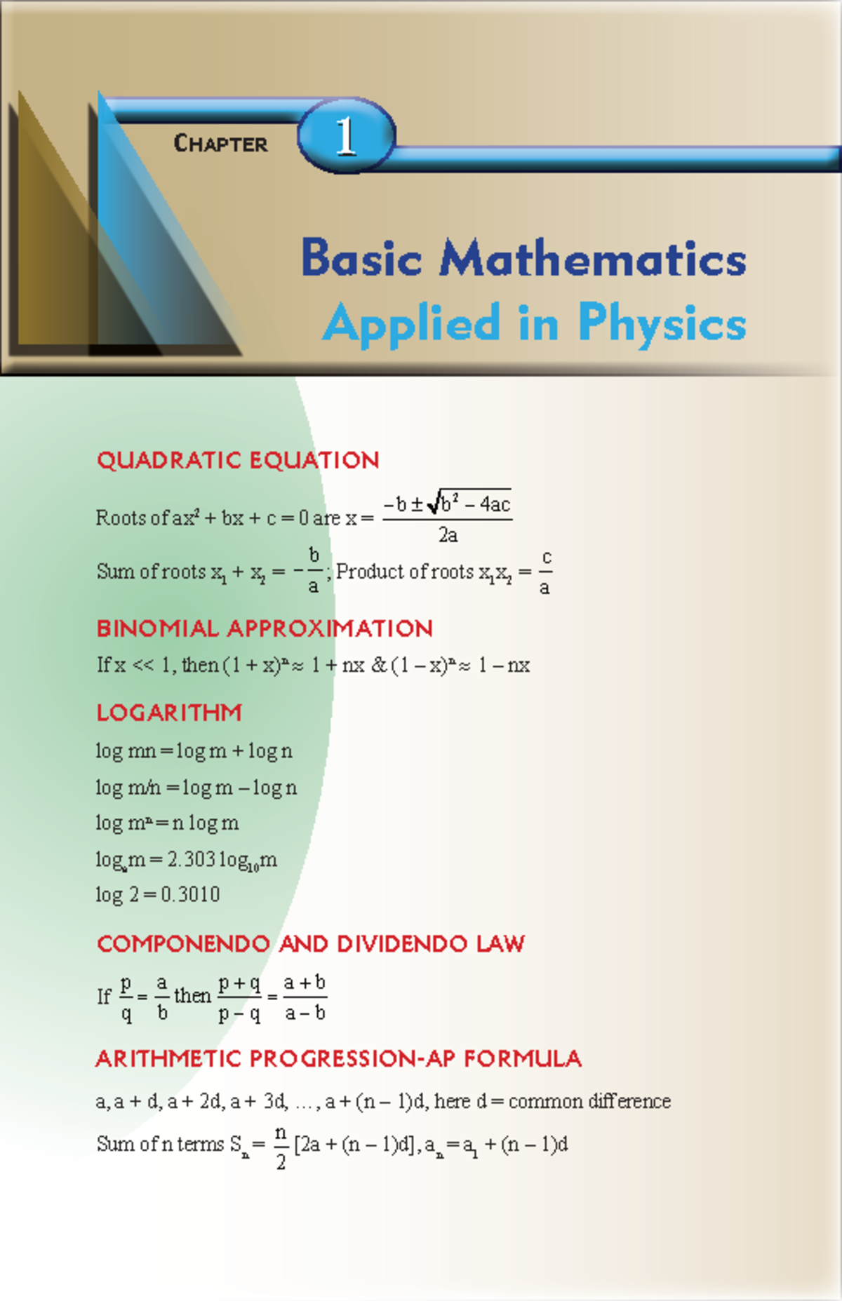 Physics Hand Book: Easy Formulas for Basic Mathematics and Vectors ...