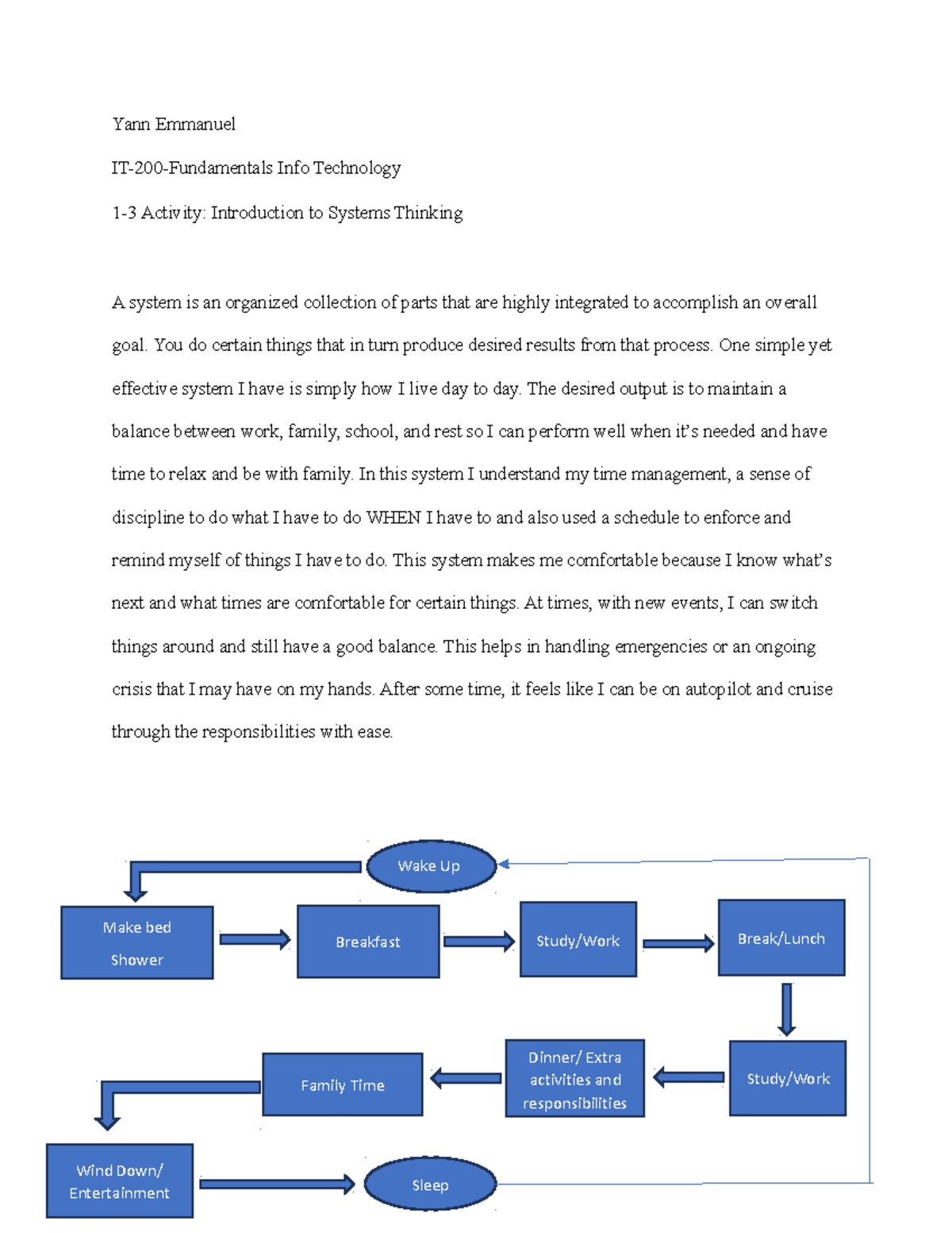 IT-200: 1-4 Activity on Systems Thinking and Daily Life Management ...
