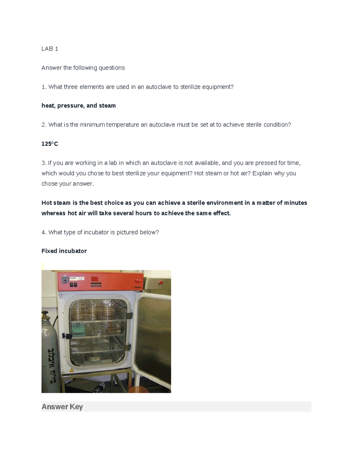 Lab exams 1 9 - Lab exam answer - LAB 1 Answer the following questions What three elements are ...