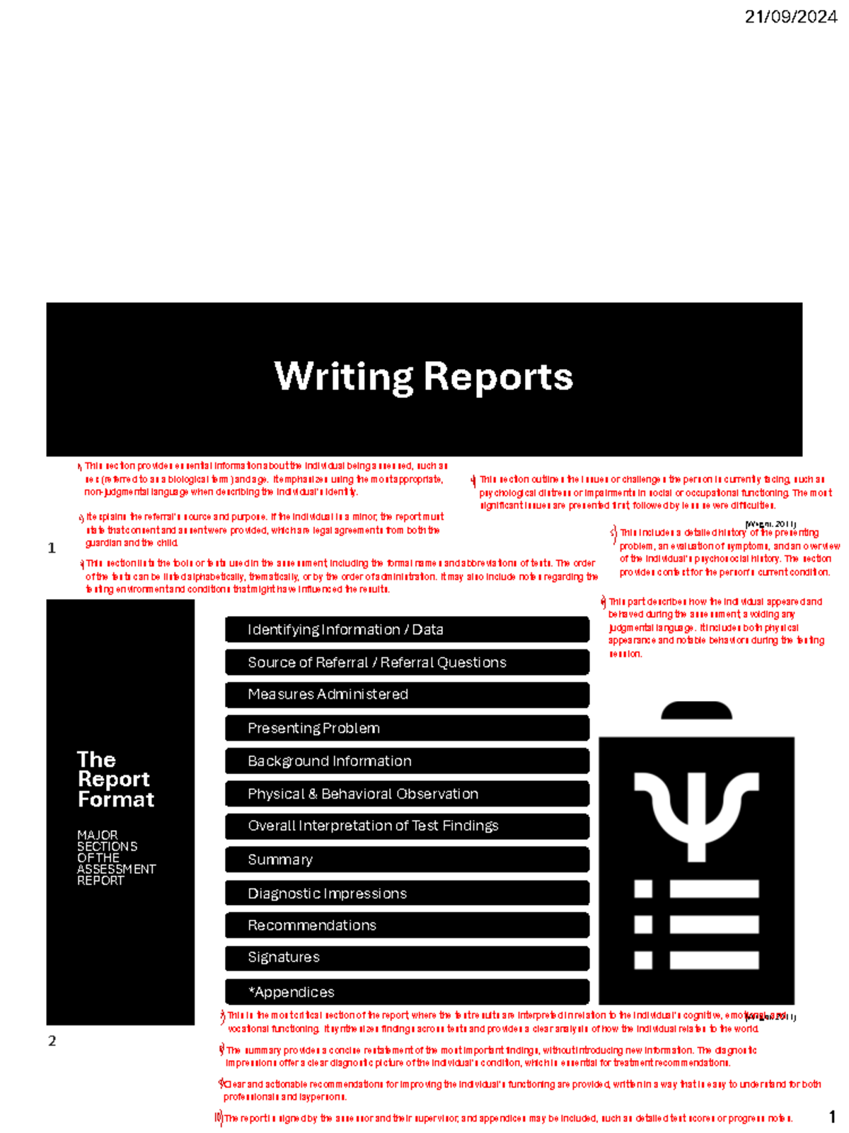 Lesson 7: Writing Assessment Reports - Key Components and Guidelines ...