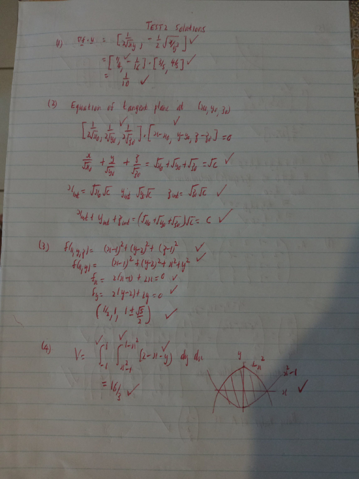 2024 Test Two Solutions - MATH212 - TEST2 Solutions (1) I (2) Equation ...
