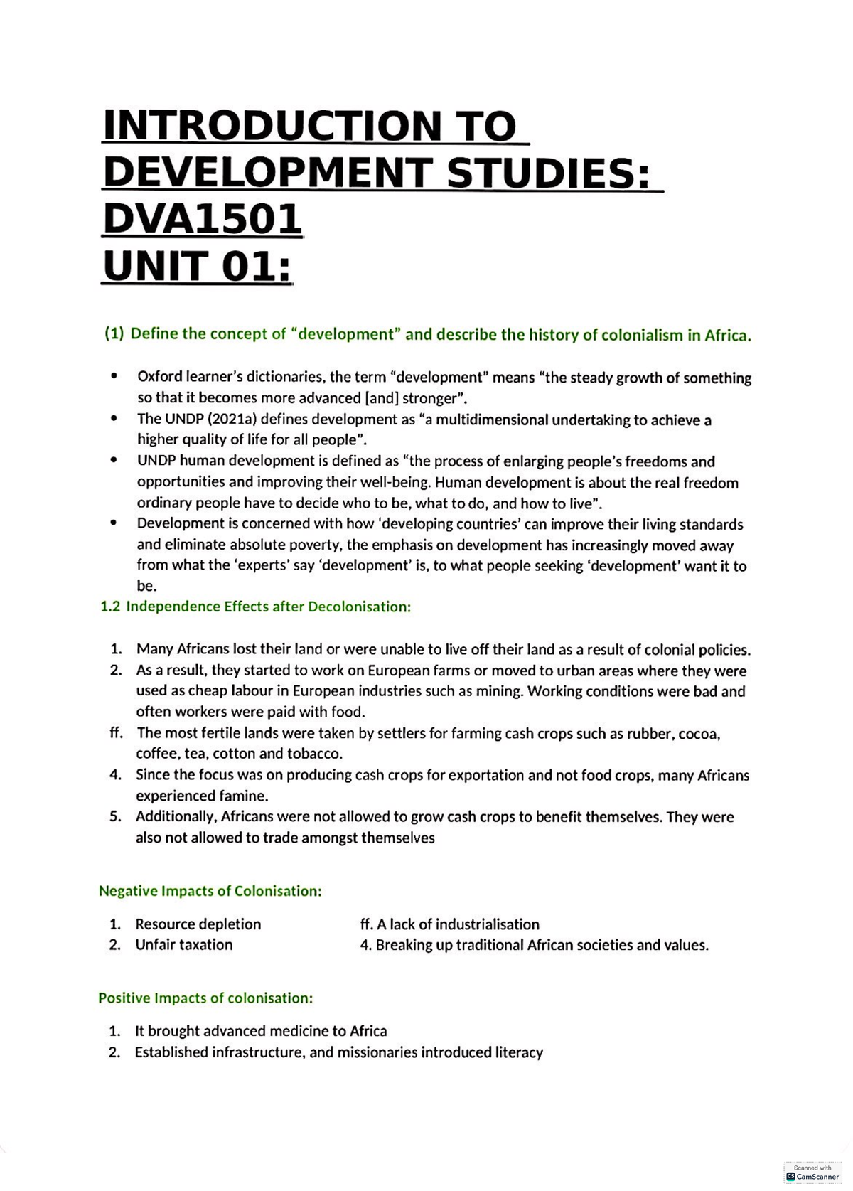 Dva1501 notes - I endeavor to learn more and be prosperous ...