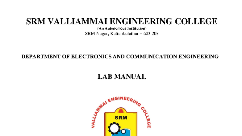 Digital Signal Processing Laboratory Manual - ECE 1906003 - Studocu