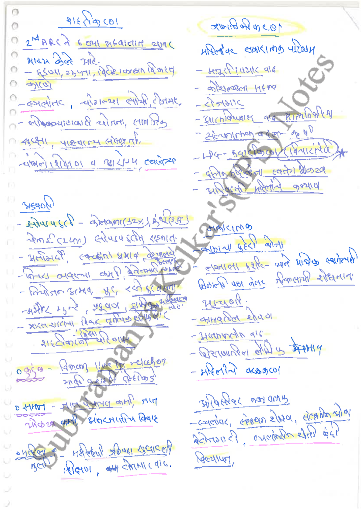 610424450 GS 1 Lecture Notes by Subhramanya Kelkar - Studocu