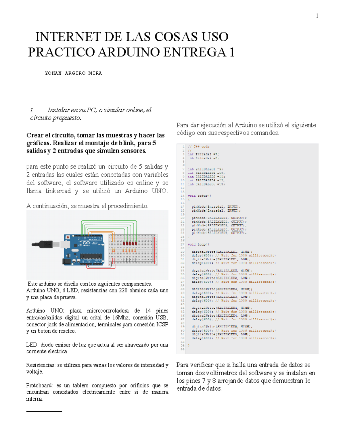 Circuito Arduino trabajo colaborativo - I. Instalar en su PC, o simular ...