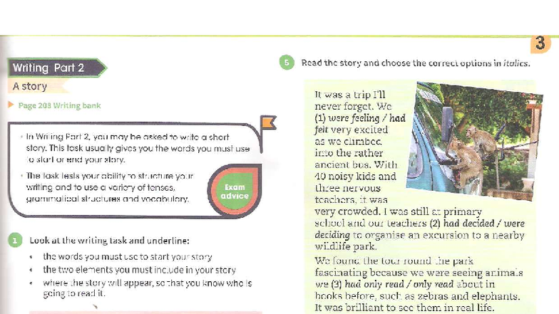 Unit 3 Writing Task: Memorable Trip Story (pp 38-39) - Studocu