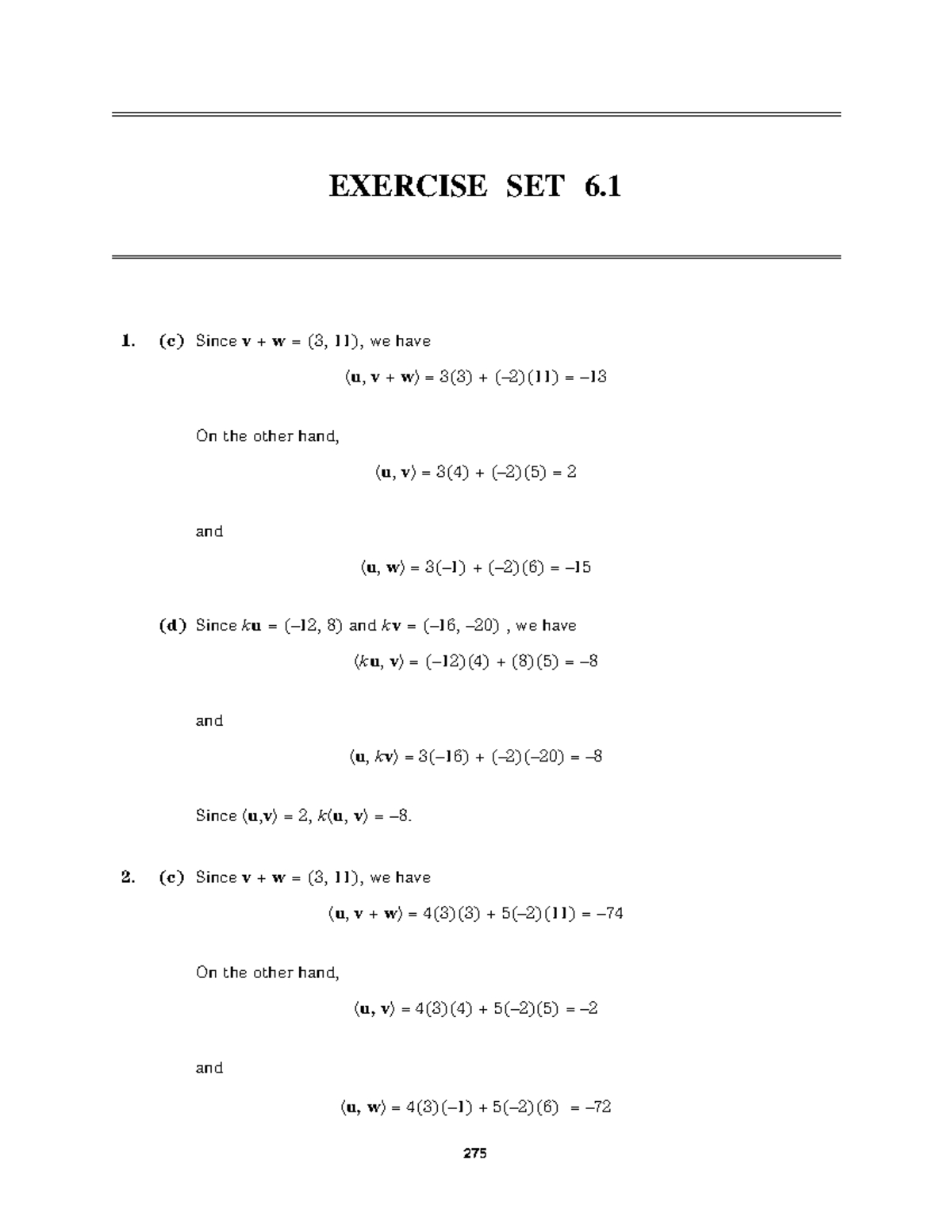 Exercise Set 6.1 & 6.2 Solutions - Ch06 - Studocu