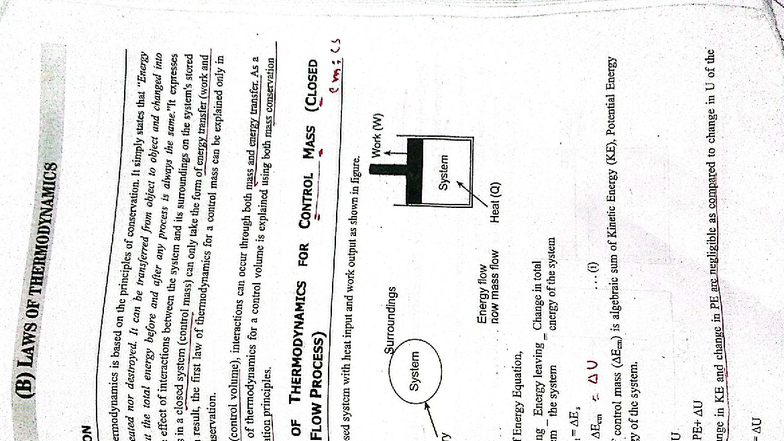 (B) THERMODYNAMICS: LAWS AND APPLICATIONS CHAPTER NOTES - Studocu