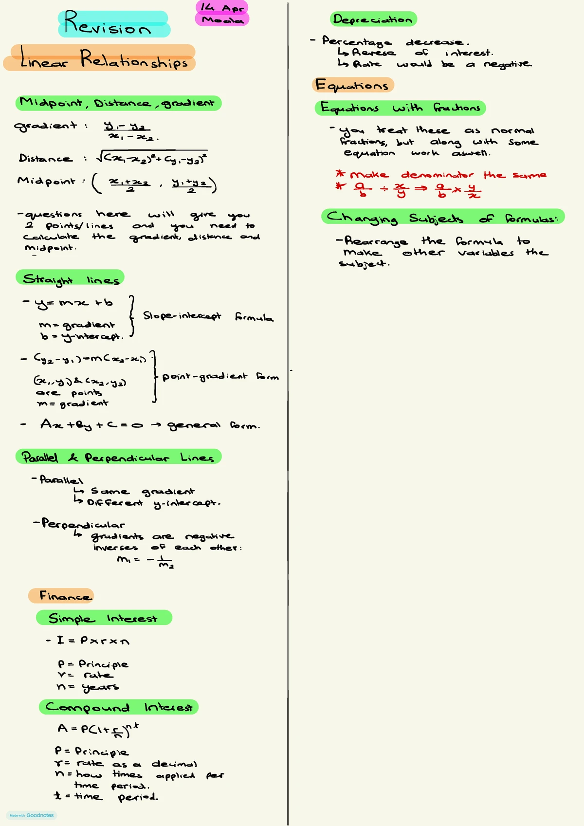 Linear Relations Worksheet: Graphs & Equations in Slope-Intercept Form ...
