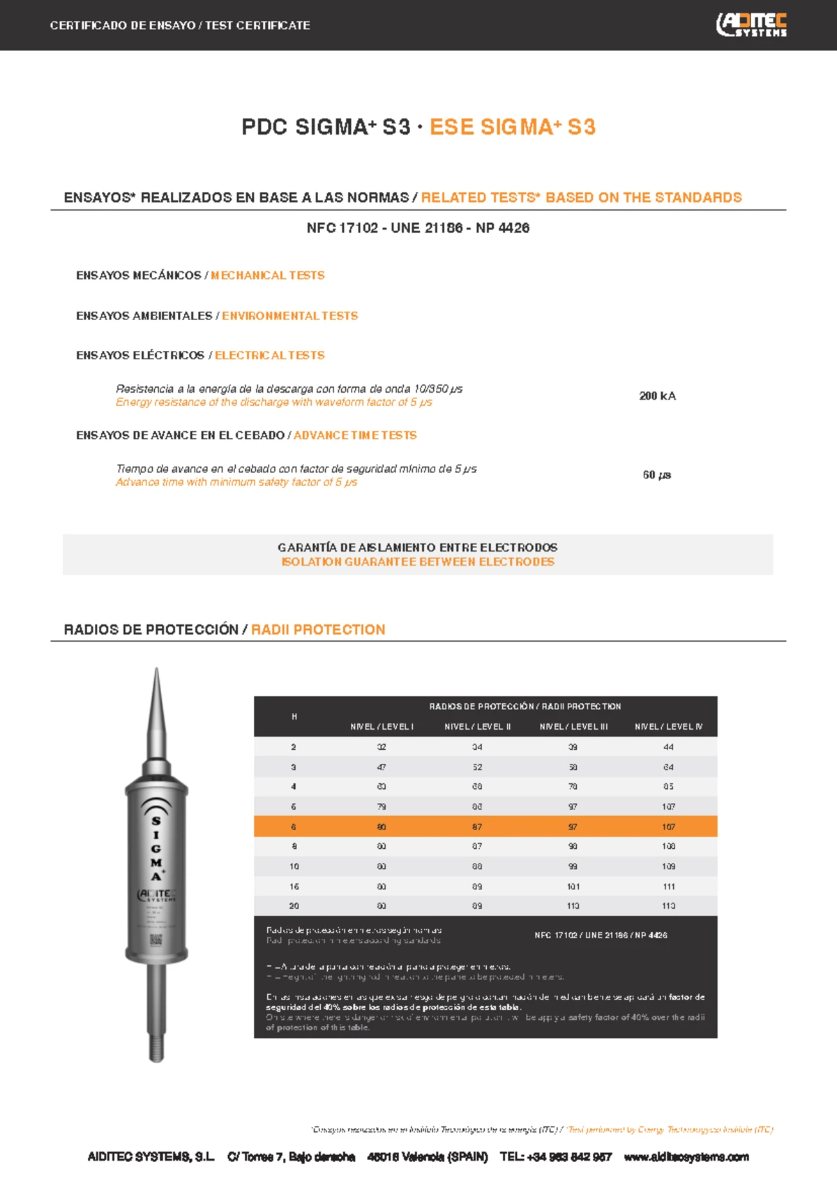 Manual de Cálculo de Pararrayos INGESCO® PDC y Sistemas Pasivos - Studocu