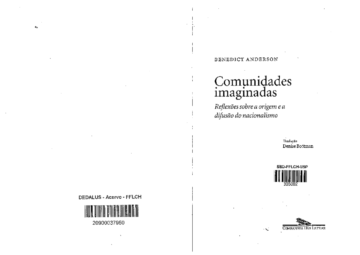 Reflexões sobre Nacionalismo em "Comunidades Imaginadas" - 01Benedict ...