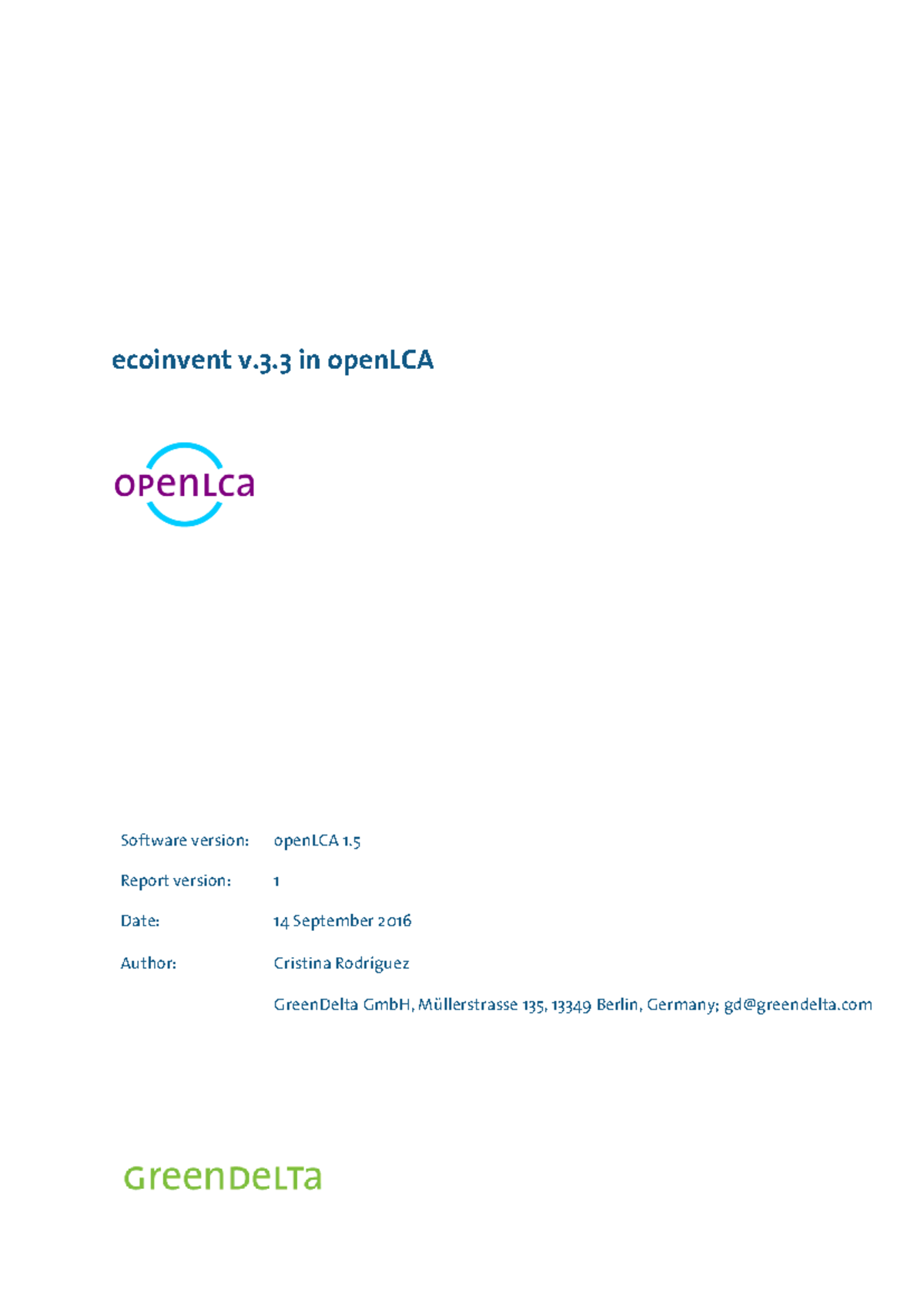 Ecoinvent 3.3 Updates in openLCA: New Features & Improvements - Studocu