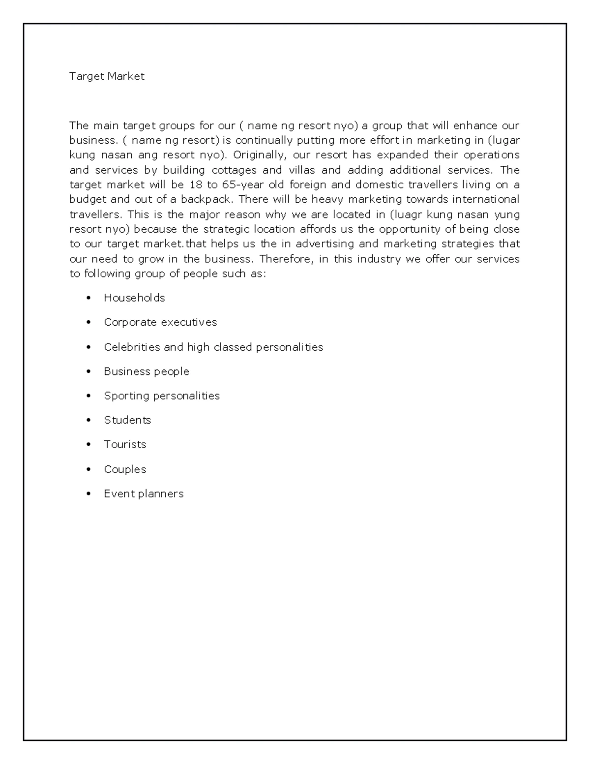 Camiguin Tourism Policy Planning Case Study (STI 2023) - Studocu