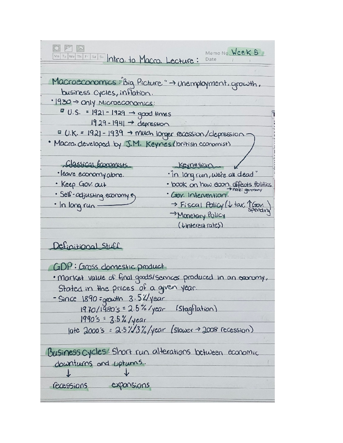 Final Exam Review Notes for Course XYZ: Macroeconomics Insights - Studocu