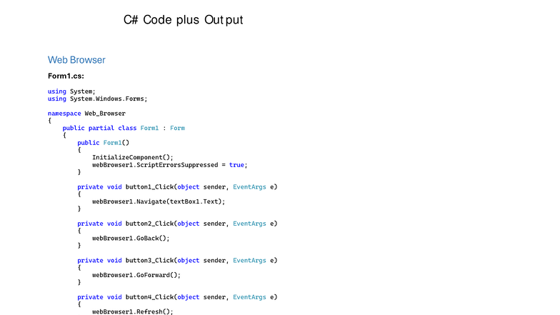C# Programming Practice: Web Browser, MDI, and UI Forms - Studocu