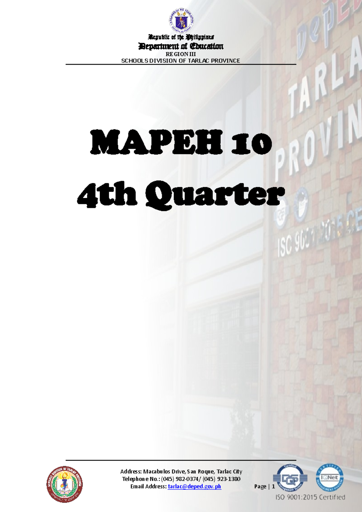 MAPEH 10 4th Quarter Notes: Multimedia & Opera in the Philippines - Studocu