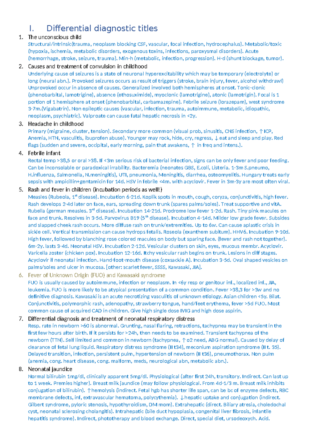New Title: PEDS 101: Comprehensive Differential Diagnosis and ...