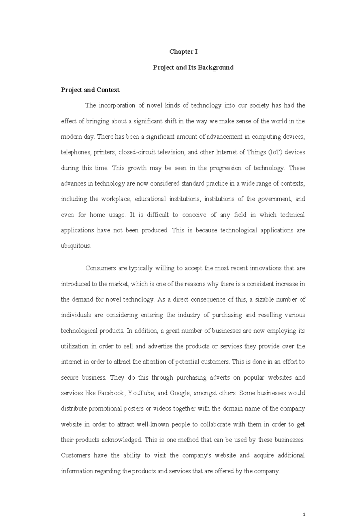 Capstone 1&2 - Development of an E-Commerce Inventory System for Techbro - Studocu
