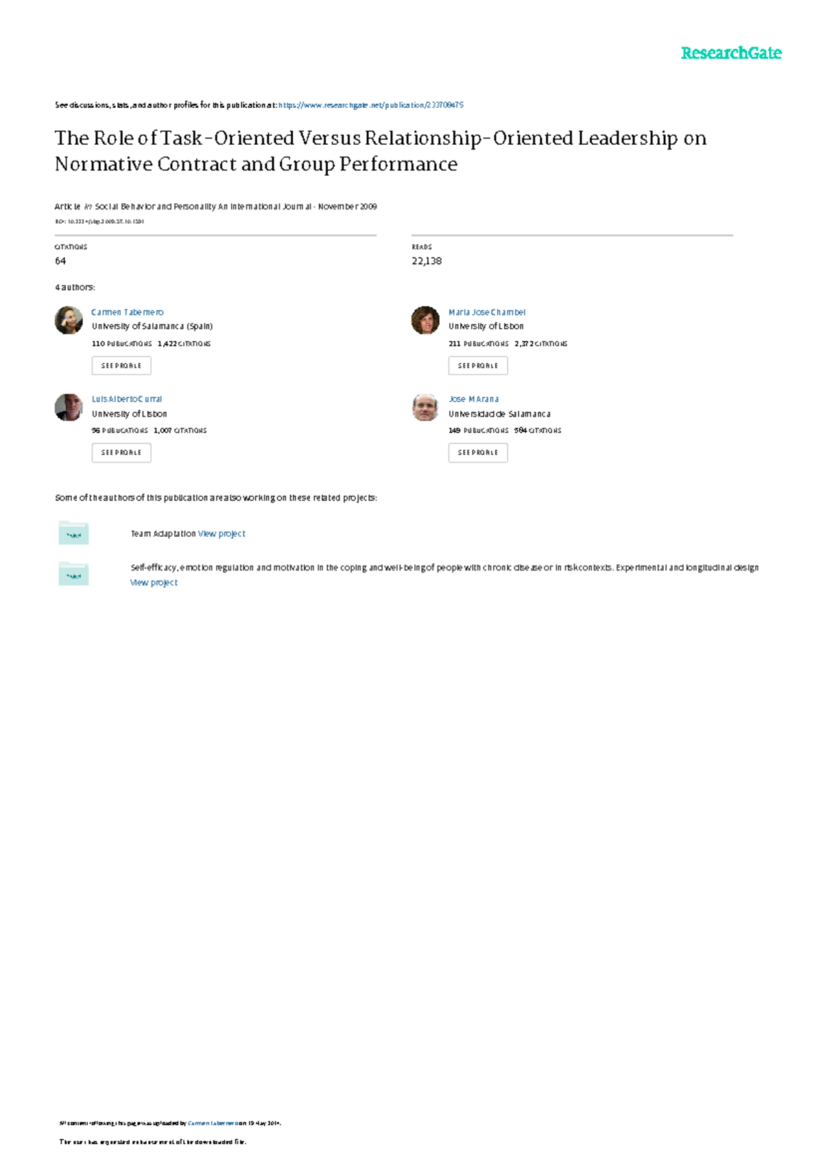 The Impact of Task-Oriented vs. Relationship-Oriented Leadership on ...