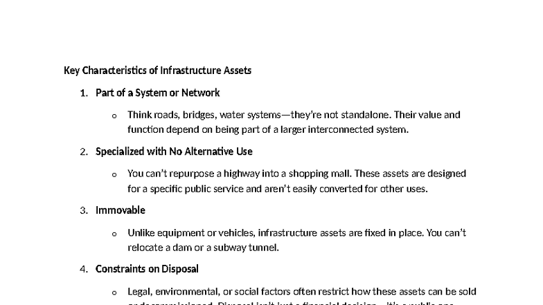 Key Characteristics of Infrastructure Assets: A Comprehensive Overview ...