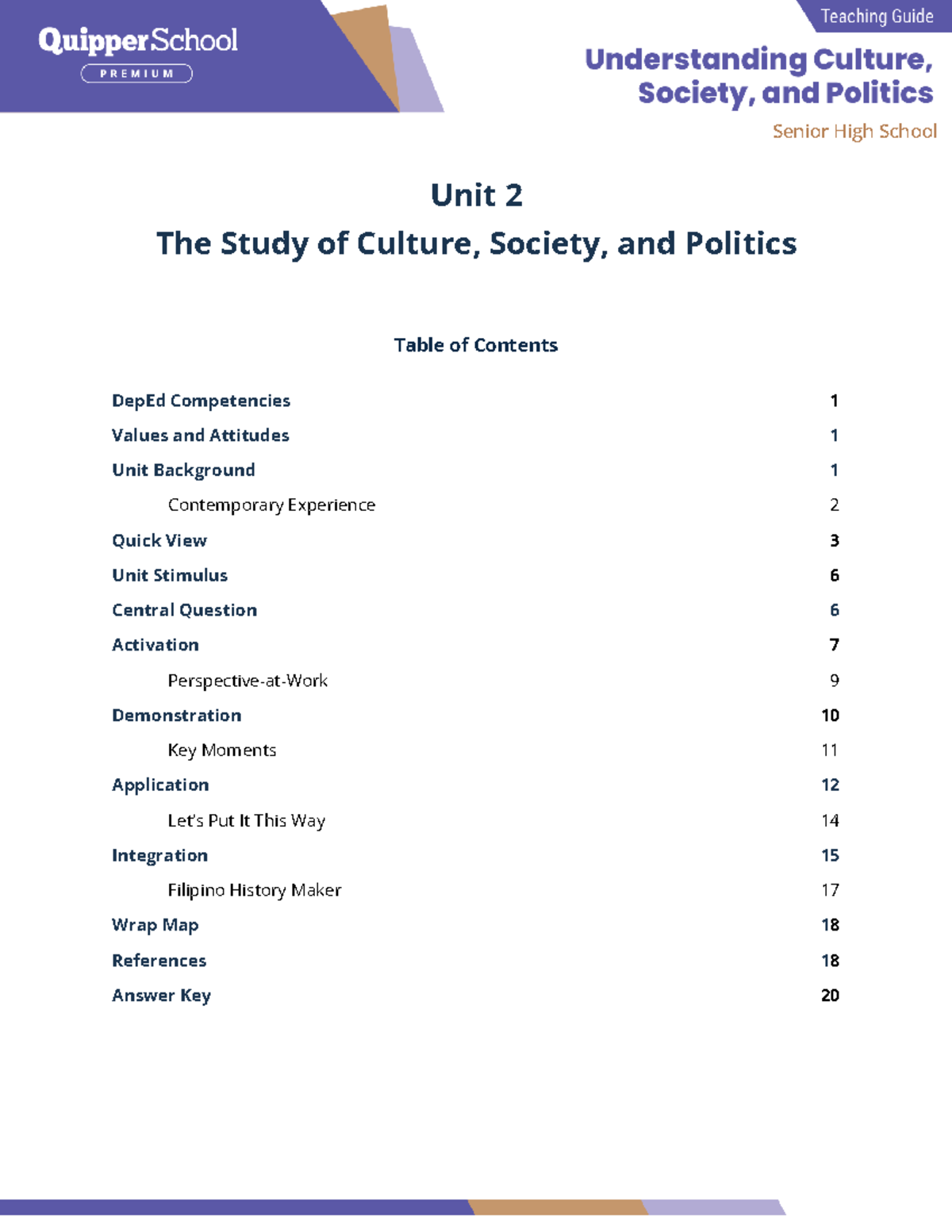 UCSP 11 12 Q1 02 The Study of Culture, Society and Politics TG - The ...