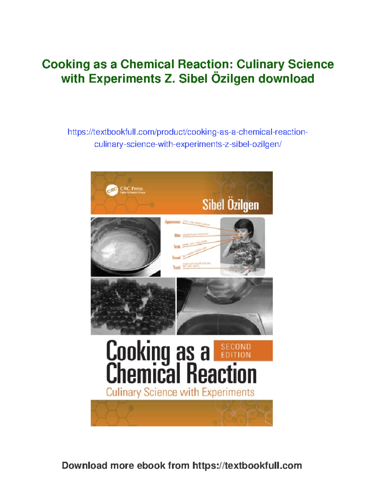 Culinary Science Experiments: Cooking as a Chemical Reaction (CHEM 101 ...