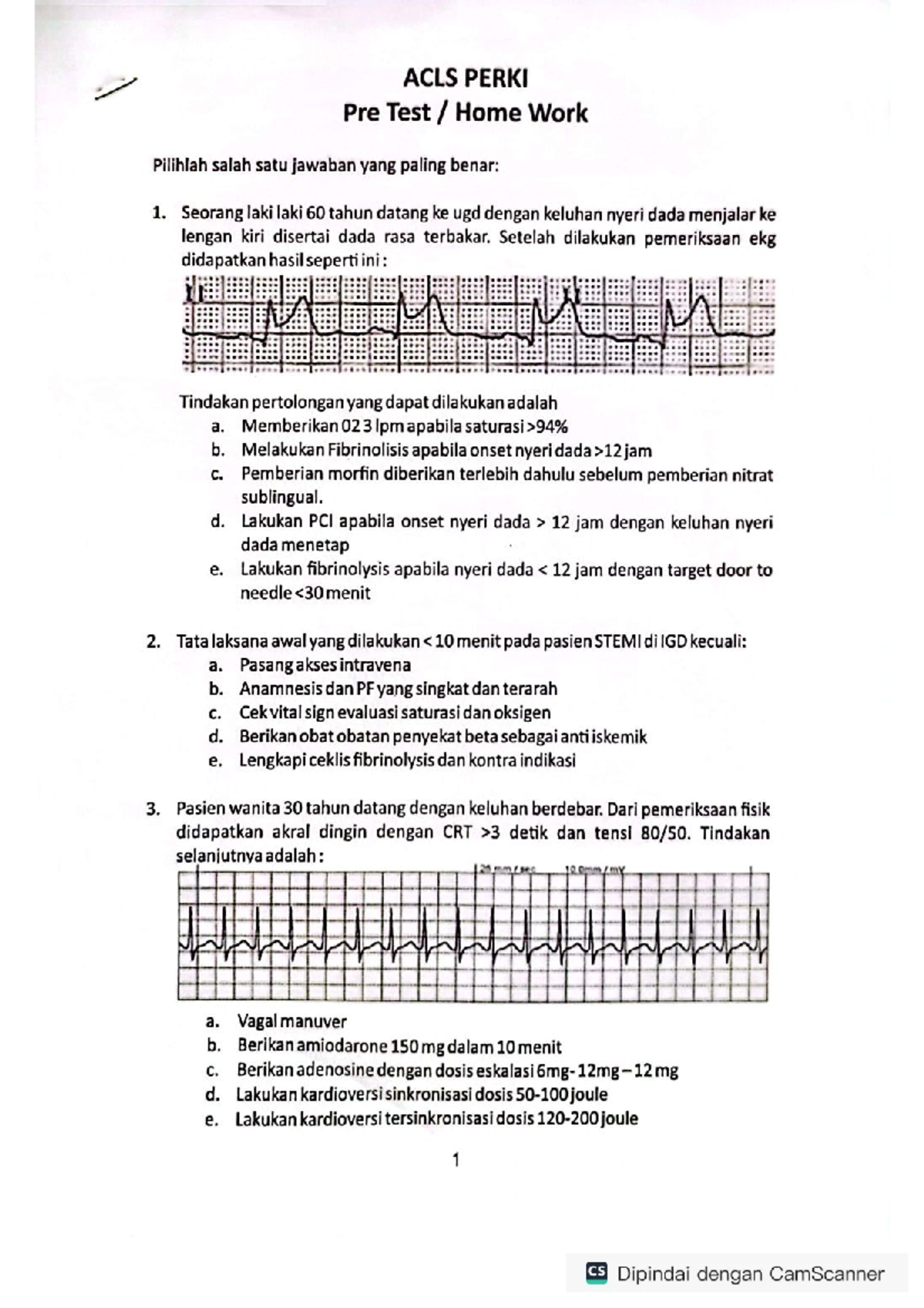ACLS BCLS SEPT 2023 - Comprehensive Pretest Guide - Studocu