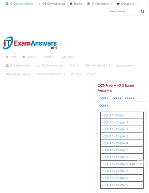 **CCNA 1 v7 Modules 4-7: Ethernet Concepts Exam Solutions** - Studocu