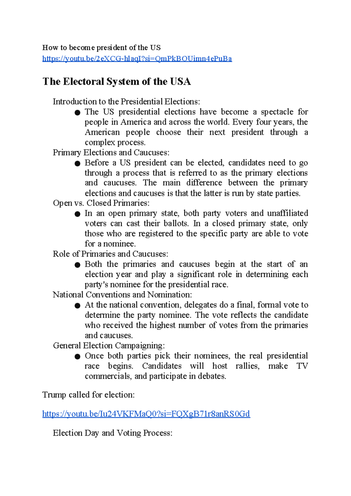 Group 9 - Understanding the US Electoral System: Presidential Elections ...