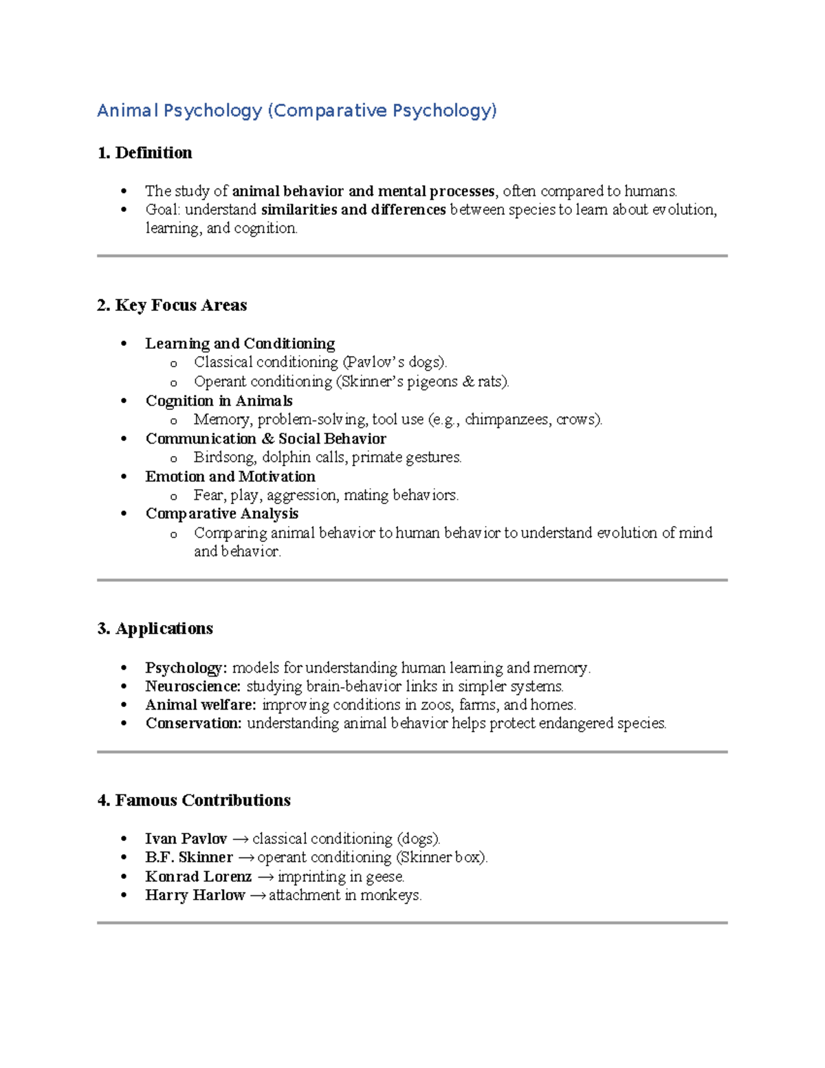 Comparative Psychology: Understanding Animal Behavior and Cognition ...