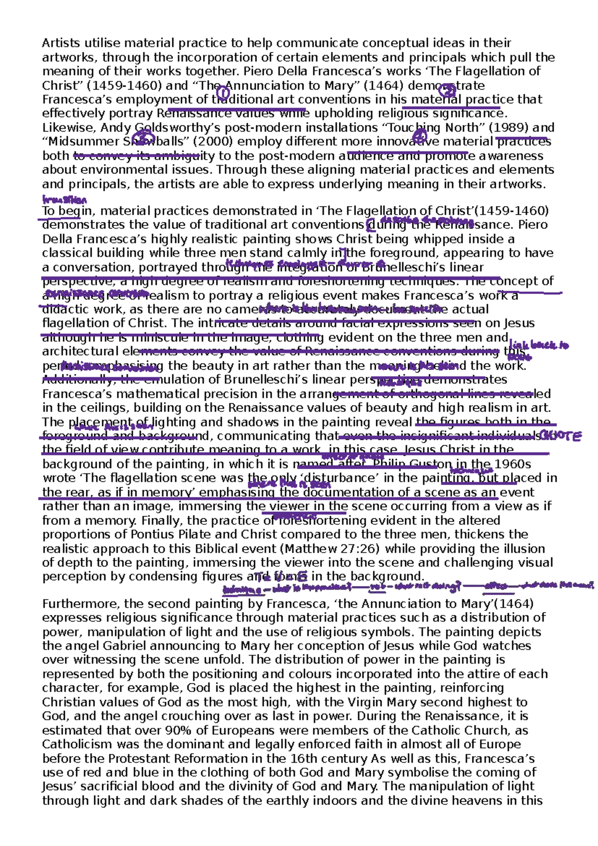 ART 101: Material Practices in Renaissance and Contemporary Art - Studocu