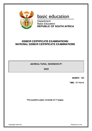[Solved] Agriculturel science grade 10 guide lines 2024 - Agricultural ...