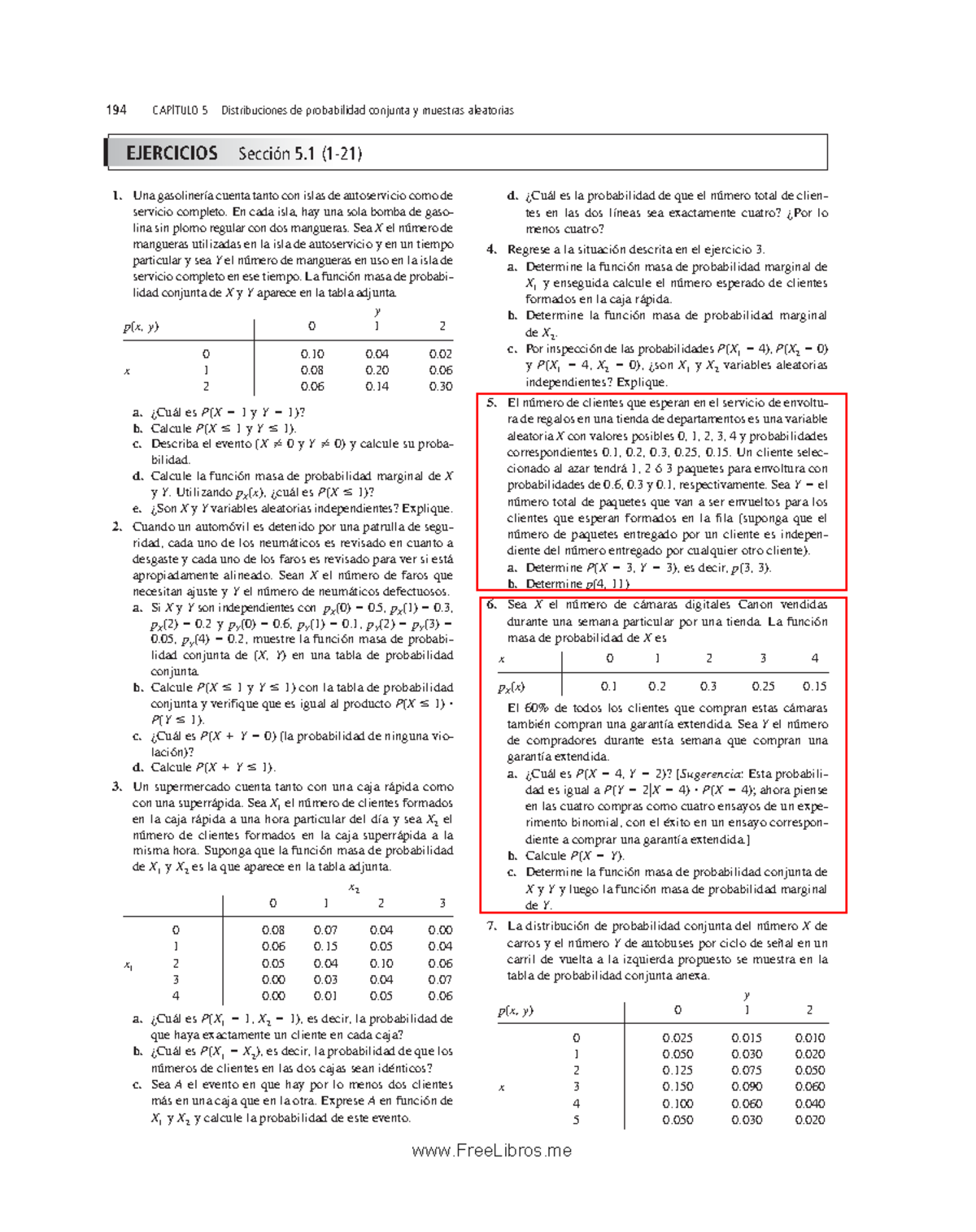 Ejercicios de Probabilidad Conjunta: Guías de la Unidad 1 (MAT 101 ...