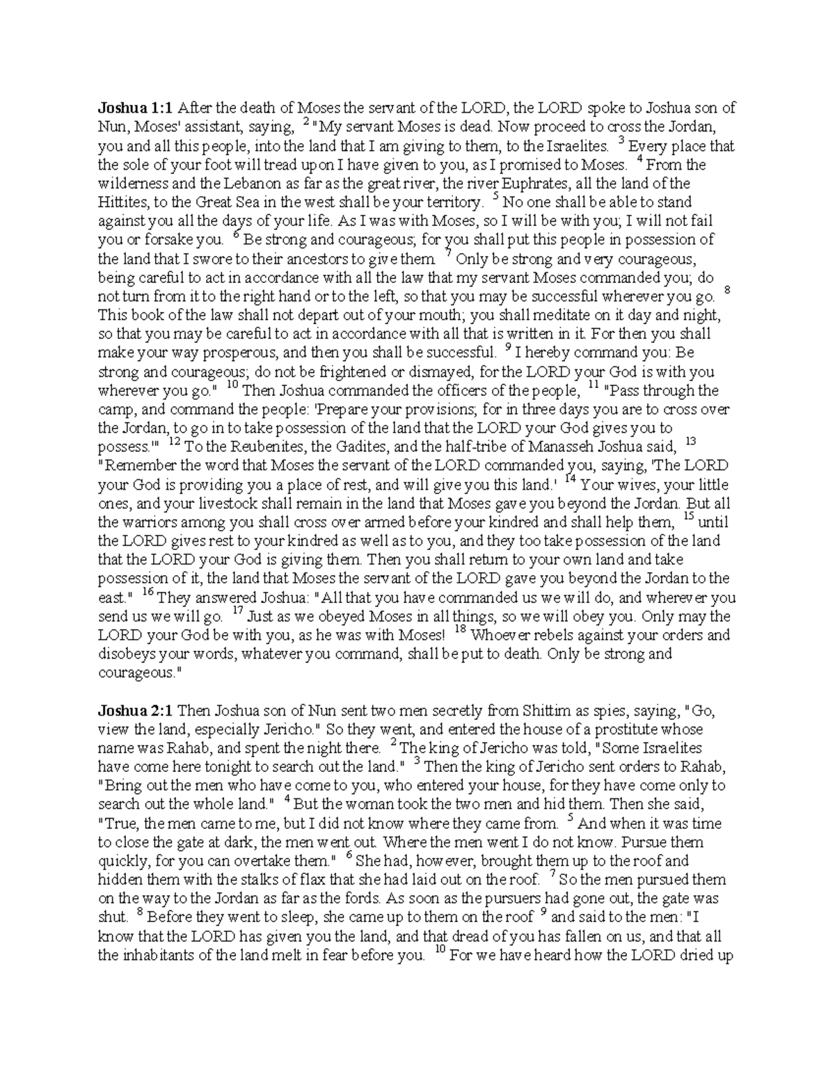 Joshua's Conquests: Jericho and Amorite Kings (BIBL 101) - Studocu