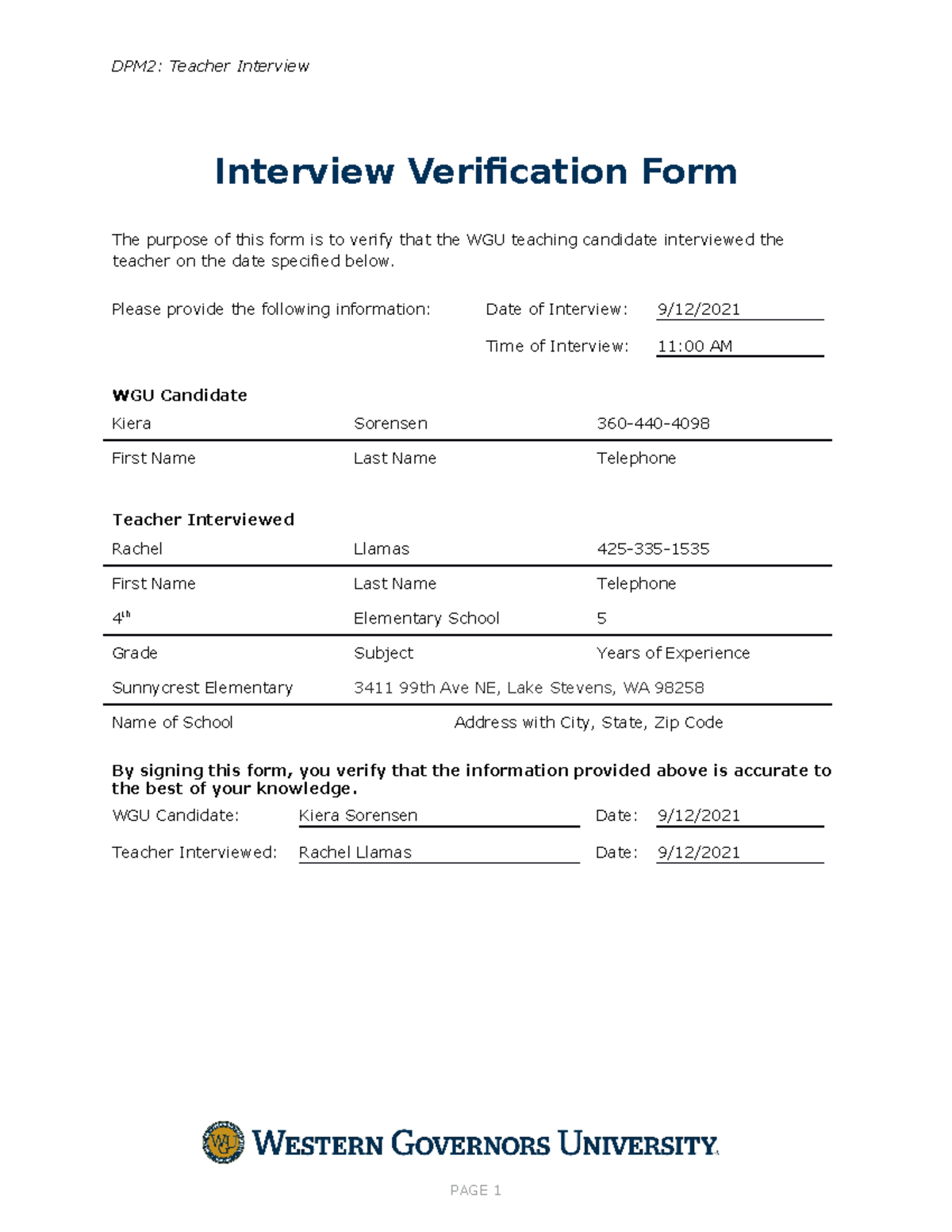 Task 2 D097 - Teacher Interview Insights and Learnings - Studocu