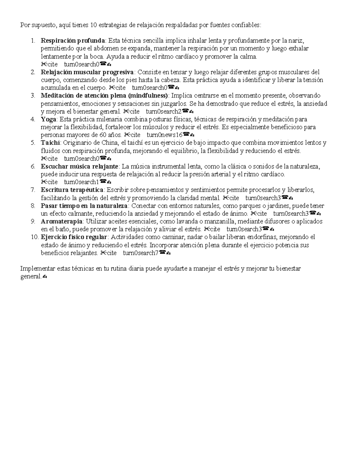 Estrategias de Relajación: 10 Técnicas Efectivas para el Estrés - Studocu