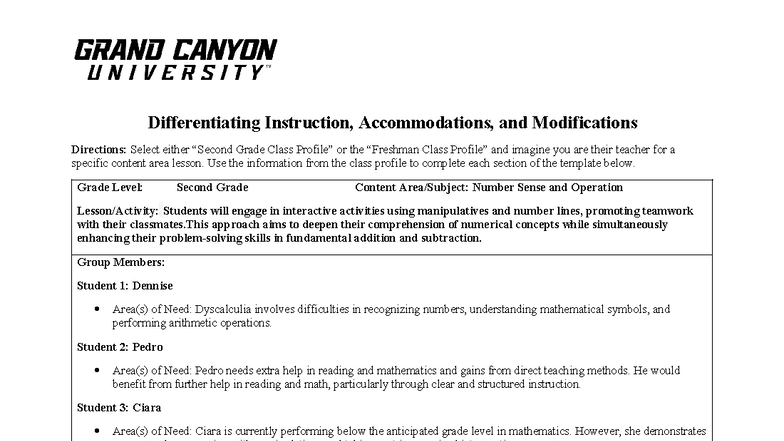 Differentiating Instruction for 2nd Grade: Accommodations ...