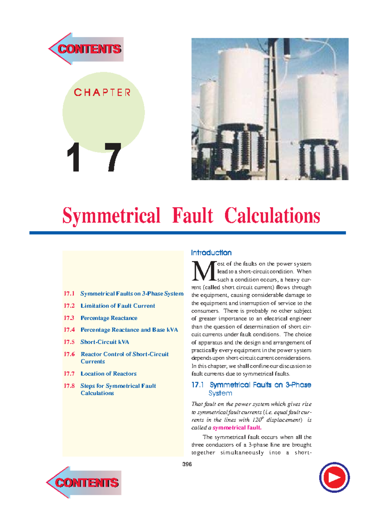 Ch-396: Principles of Power System - Symmetrical Fault Calculations - Studocu