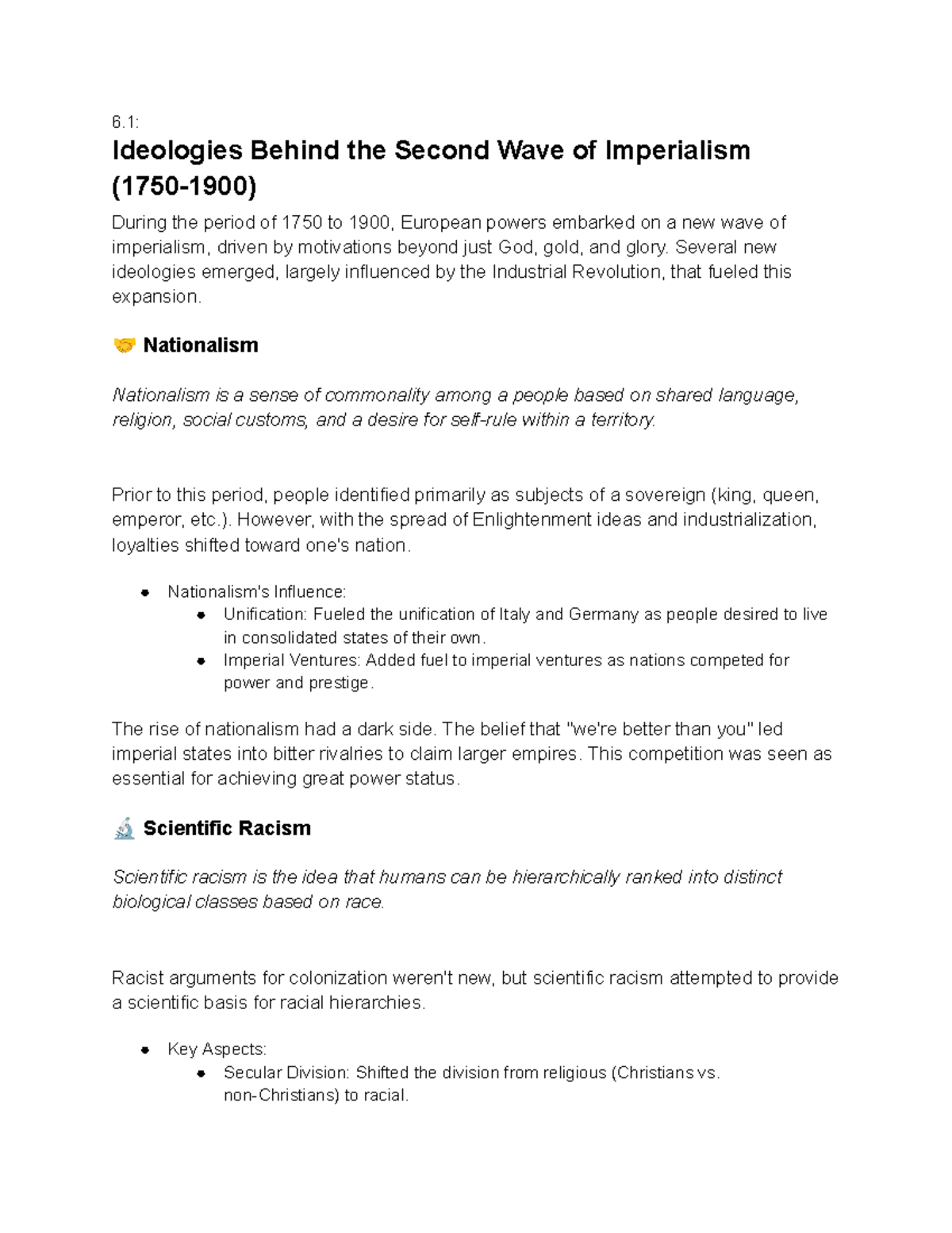 AP World Unit 6 - Unit 6 Review - 6: Ideologies Behind the Second Wave ...